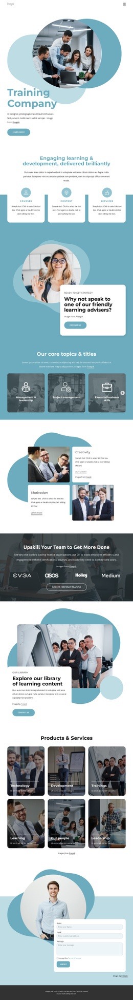 Upskill your team ti get more done - Homepage Design by Nicepage
