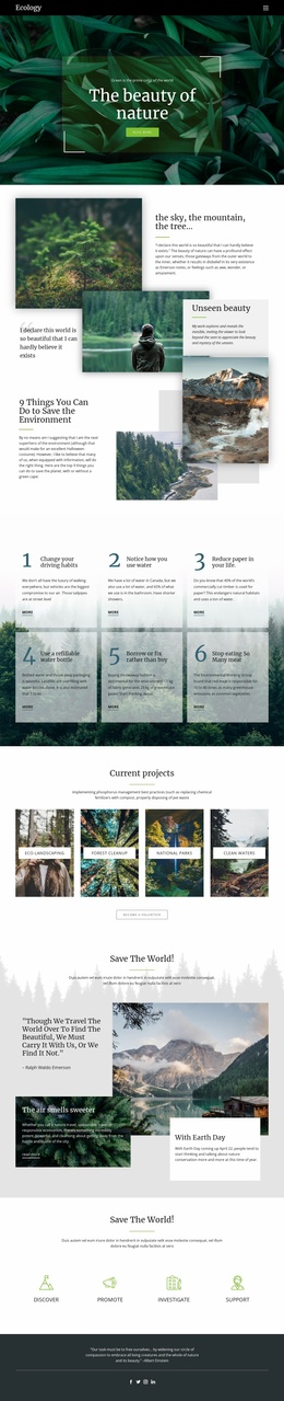 350 Nature Website Templates | Nicepage