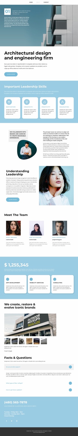 Engineering Website Templates | Nicepage