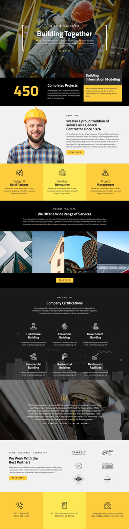 Factory works industrial - Website Template by Nicepage