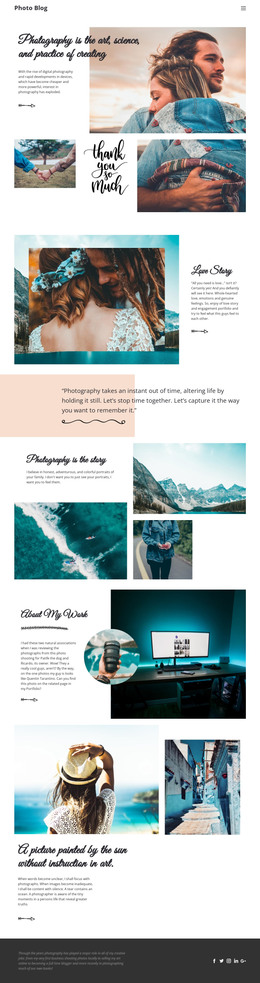 Photography HTML Templates | Nicepage
