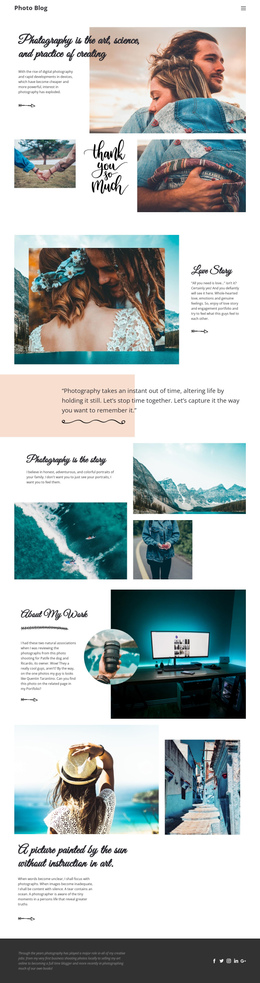980 Art & Design One Page Templates