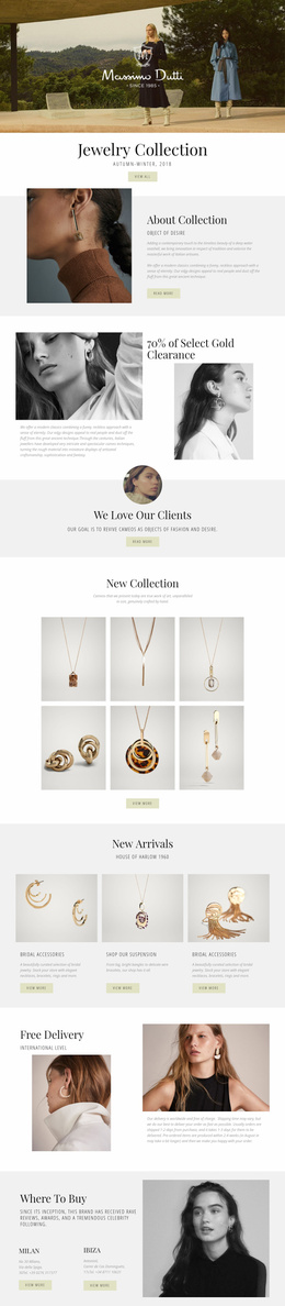Gold Website Templates | Nicepage