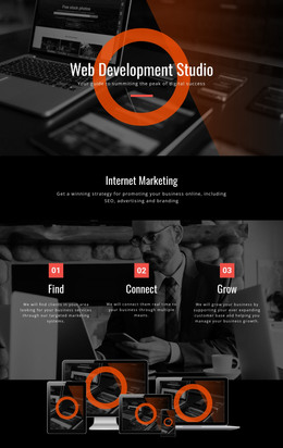 Modern web technology - HTML Template by Nicepage