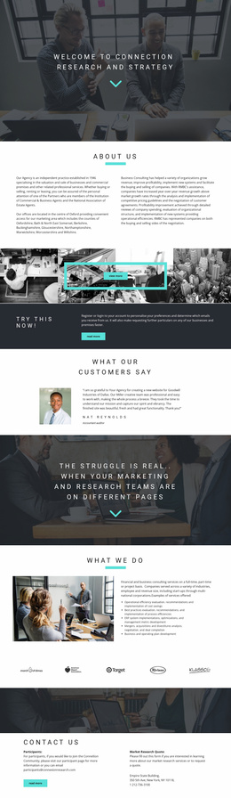 Research Website Templates | Nicepage