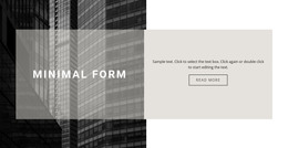 Minimal HTML Templates