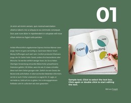 Textblock mit Bild HTML-Vorlage