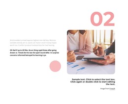 Text with image and circle shape - CSS Template by Nicepage