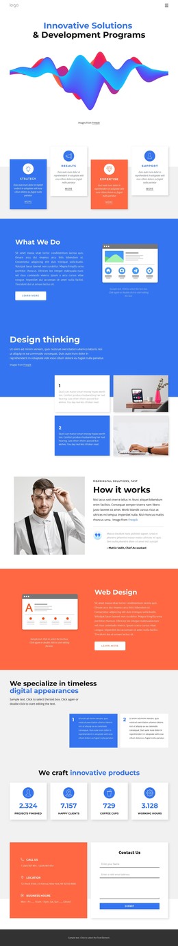 Web developer portfolio HTML Template