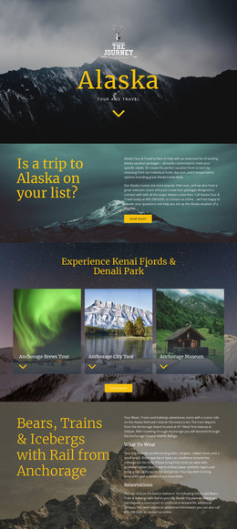 Alaska Travel - Template by Nicepage