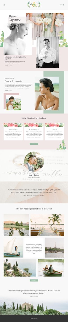 100 Wedding CSS Templates | Nicepage