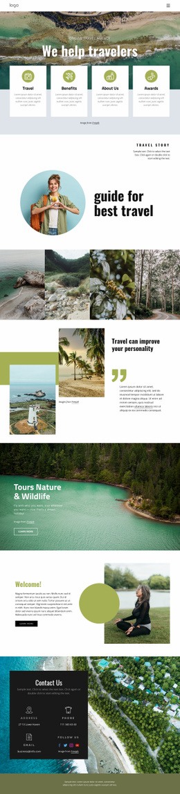 Best Places to Visit - Html Code Example by Nicepage