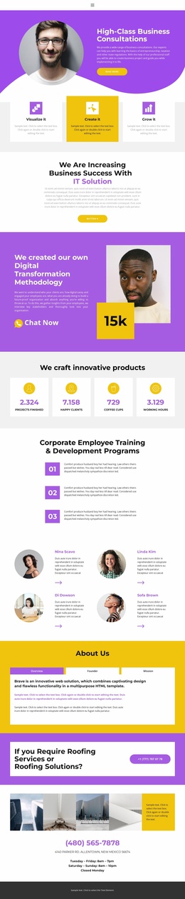 Employees Landing Pages | Nicepage
