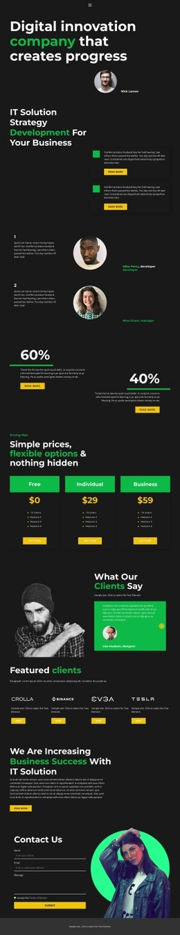Economic Growth - Html Code Example by Nicepage