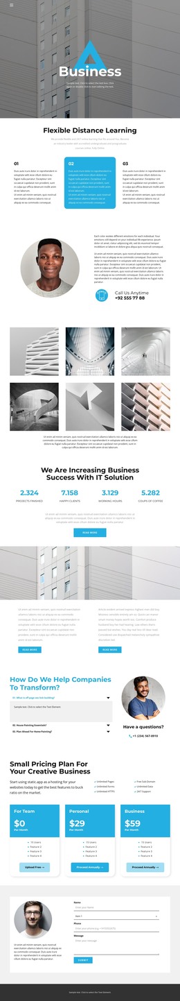 Business Card HTML Templates