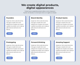 We create digital products - Template by Nicepage