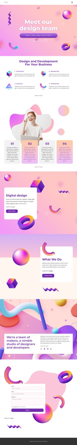 Amazing portfolio - CSS Template by Nicepage