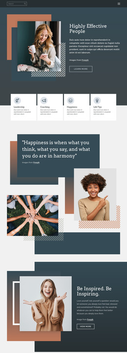 How to be successful in life - HTML Template by Nicepage
