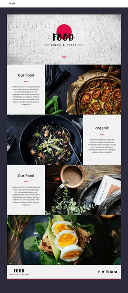 Better than home food - HTML Template by Nicepage