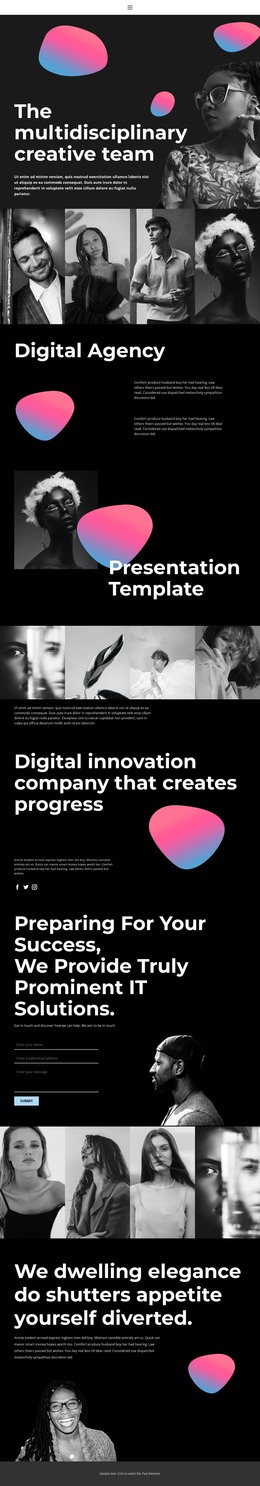 Presentation HTML Templates