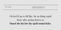 Two title lines and text - CSS Template by Nicepage