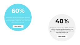 Two round counters - Website Template by Nicepage