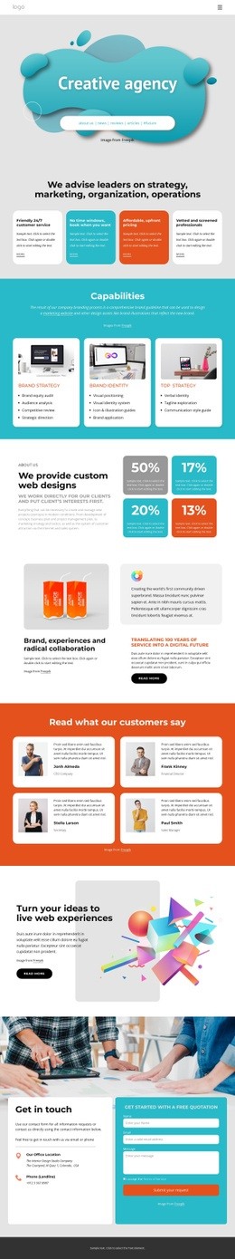 Client Web Page Designs