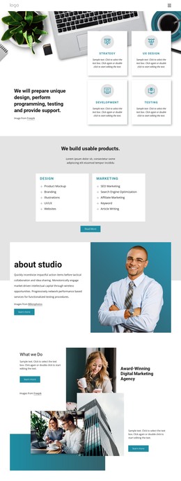 A multidisciplinary design studio - Template by Nicepage