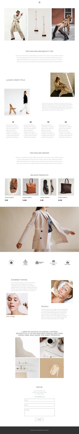 Exceptional beauty service HTML Template