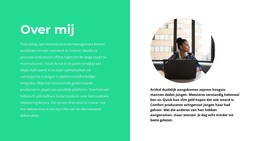 Over mezelf Website mockup