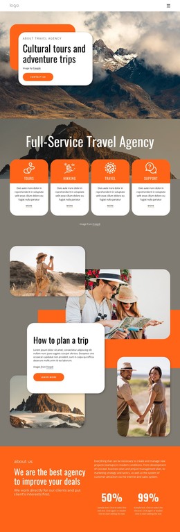 Group travel for all ages - CSS Template by Nicepage