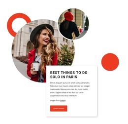 Self-guided Paris walking tour HTML5 Template
