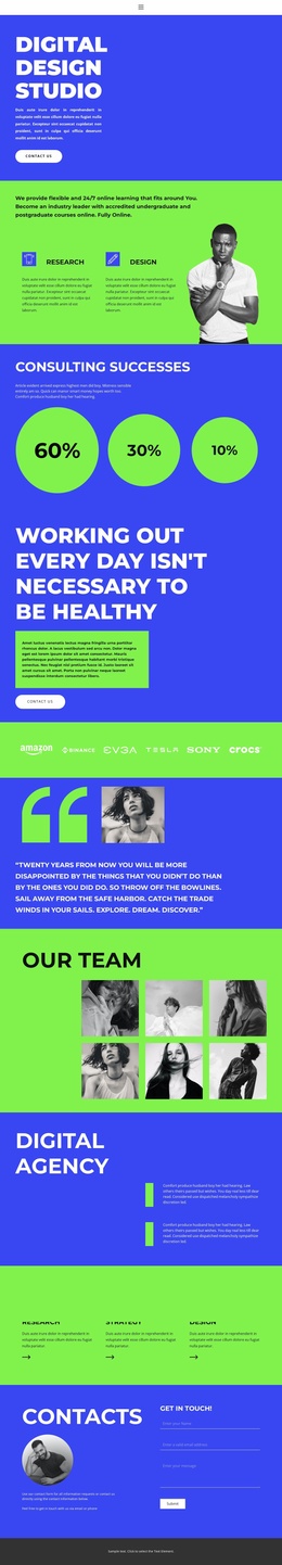 Research Website Templates | Nicepage