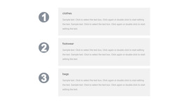 Our three advantages - HTML Template by Nicepage