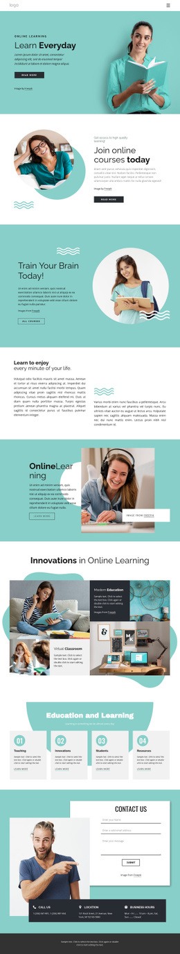 520 Education Web Page Designs | Nicepage