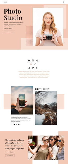 Photography courses - HTML Template by Nicepage