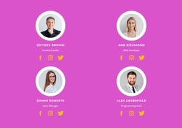 Four company representatives - CSS Template by Nicepage