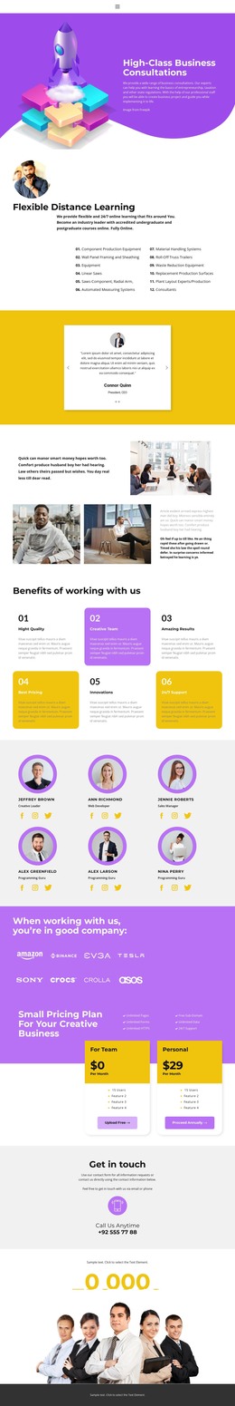 Work HTML Templates | Nicepage