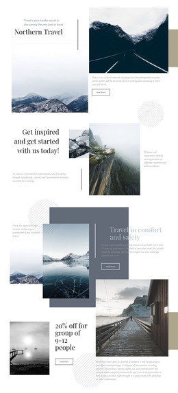 Northern Travel - HTML5 Template by Nicepage