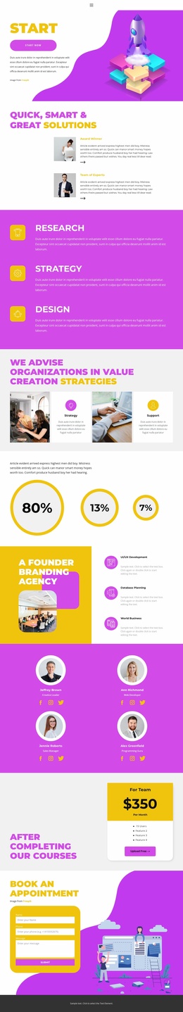 Research Website Templates | Nicepage
