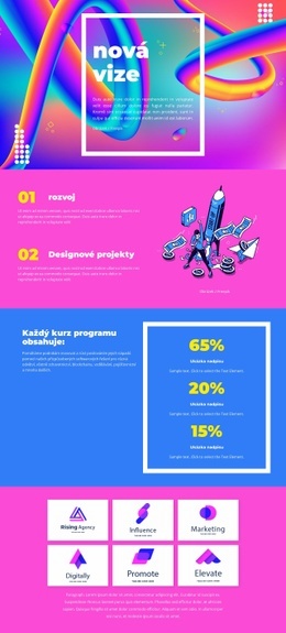 Vícebarevná šablona – Šablona HTML od Nicepage