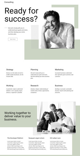 Understanding business - Website Template by Nicepage