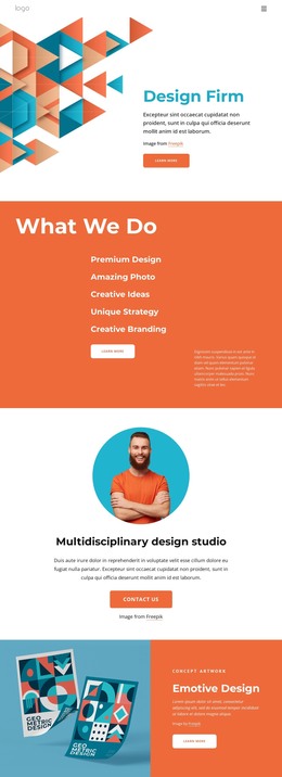 Creative ideas and great design - Website Template by Nicepage