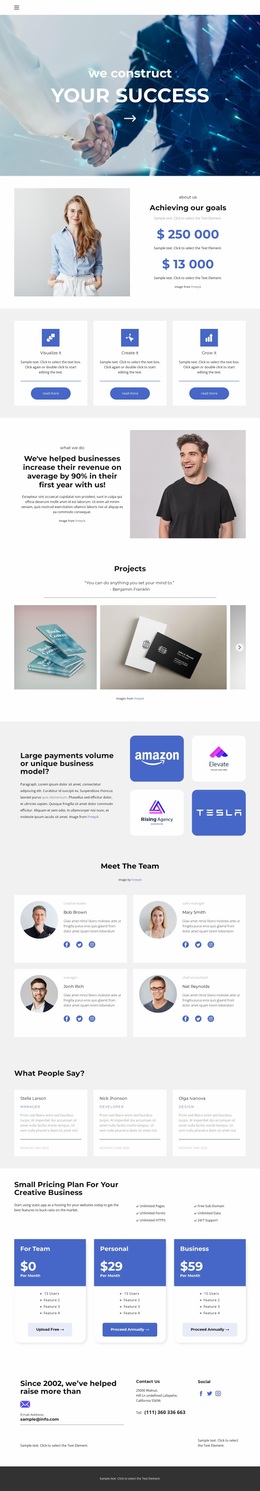 Achievement Website Designs | Nicepage