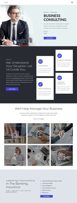 Successful financial strategy - HTML Template by Nicepage