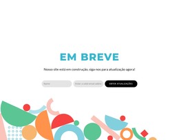 Em breve projeto de bloco - Modelo HTML por Nicepage