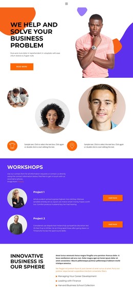 Help all the way - Website Template by Nicepage