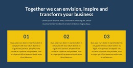 Transform your business with us - Landing Page by Nicepage