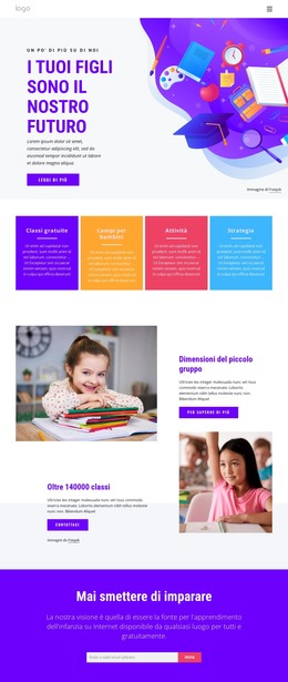 Inizia a imparare gratuitamente - Modello HTML di Nicepage