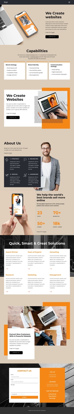 500 Art & Design One Page Templates | Nicepage